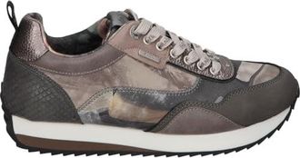 Anekke Chaussures de sport d&eacute;contract&eacute;es grises avec d&eacute;tails imprim&eacute;s, semelle dent&eacute;e et bout sur&eacute;lev&eacute;, gris, 38 EU