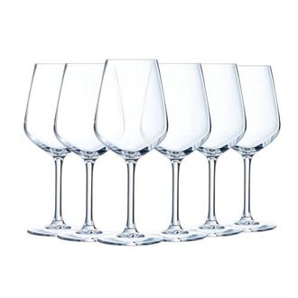 Luminarc Collection Vinetis - 6 verres à pied 30 cl - Design moderne et élégant - Fabriqués en France - Emballage renforcé