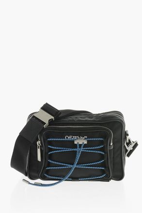 Off-white Technical Fabric Crossbody Bag COURRIER CAMERA With Contrasting Laces Off-White