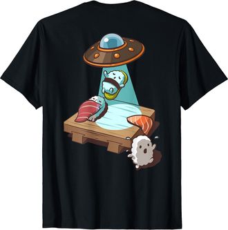 Fox Republic Design Sushi UFO Alien Entf&uuml;hrung T-Shirt