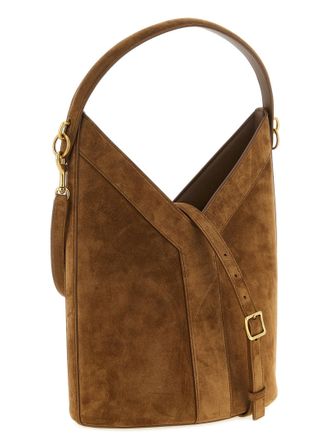 Saint Laurent Womens Brown Calfskin Shoulder Bag