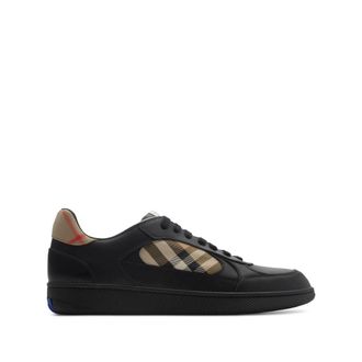 Burberry Terrace Check Leather Sneakers