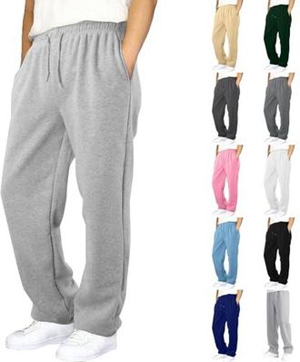 Generic Bas de surv&ecirc;tement homme jambe droite polaire cargo de travail pour homme UK hiver tactique marche jogging athl&eacute;tique chinos pantalon de sport taille 