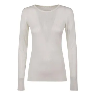 Majestic Filatures Maille &agrave; col rond - Femme - Pulls - Beige - Taille: 40 FR