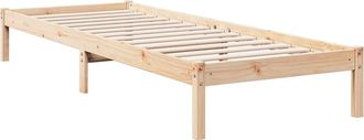 Generic Kleines Einzelbettgestell aus Massivem Kiefernholz - Stabile Sperrholzlatten, Ideal f&uuml;r Schlafzimmer (80 x 220 cm)