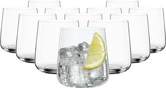 Spiegelau Gl&auml;ser Set 340 ml, 12 St&uuml;ck, Style, 4670184, Trinkgl&auml;ser aus Kristallglas, Wassergl&auml;ser sp&uuml;lmaschinenfest