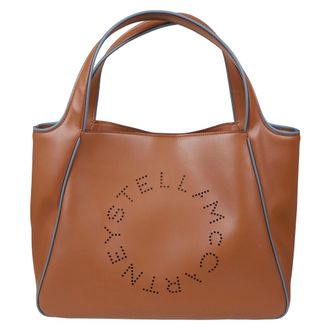 Stella McCartney Femme, Sacs, Brun, Taille: ONE Size Logo Tote Bag