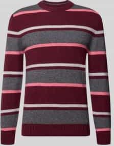 Mc Neal Strickpullover aus Woll-Mix im Allover-Look