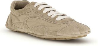 Prada Womens Beige Lamb Ovis Aries Athletic Sneakers