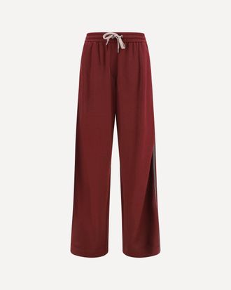 Brunello Cucinelli Cotton and silk track Pants Female L