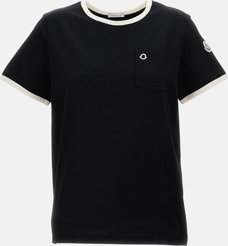 Moncler T-shirt Mit Gesticktem Logo