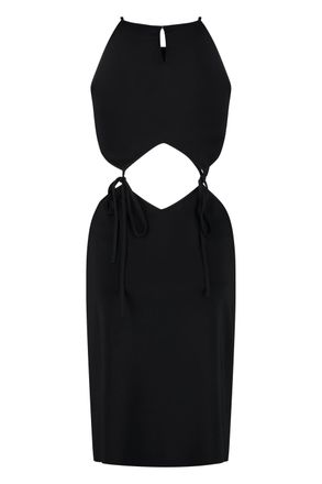 Bottega Veneta Womens Jersey Dress Black Elastane
