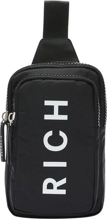 John Richmond Homme, Sacs, Noir, Taille: ONE Size Marsupium &agrave; logo &agrave; une &eacute;paule