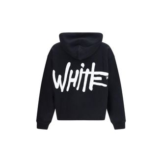 Off-white Mens Black Cotton Sweatshirt Clothing