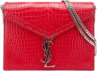 Saint Laurent Sac port&eacute; &eacute;paule Cassandra Pre-owned - Femme - Pre-owned - Rouge - Taille: ONE Size