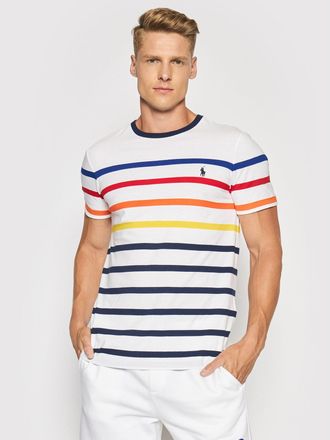 Polo Ralph Lauren T-Shirt M Classics 2 710842793002 Weiß Custom Slim Fit