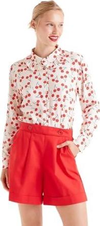 Compañíafantástica Compania Fantastica Short à boutons Rouge, Rouge, L