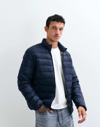 Jack & Jones Daunen-Steppjacke in Marineblau
