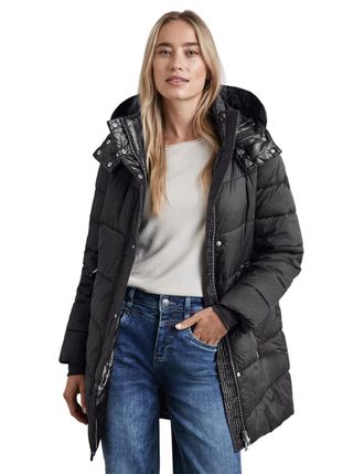 Street One Damen Jacke mit Abnehmbarer Kapuze
