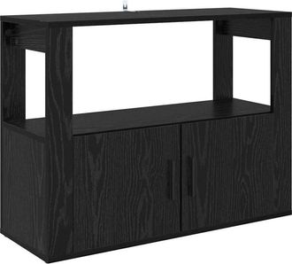 vidaXL Buffet Chêne noir 80 x 30 x 60 cm Bois dingénierie vidaXL