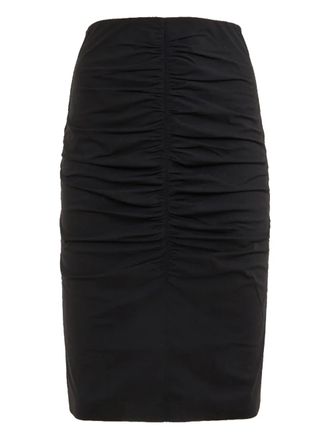 Wolford jupe crayon &agrave; fronces - Noir