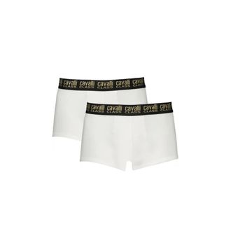 Cavalli Homme, Sous-v&ecirc;tements, Blanc, Taille: 2XL Trunk Boxer 2-Pack