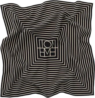 Toteme Silk Square Scarf - Black