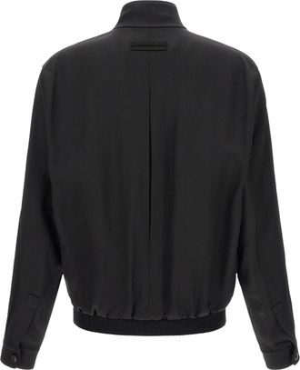 Ermenegildo Zegna Mulberry Silk Sweatshirt - Black