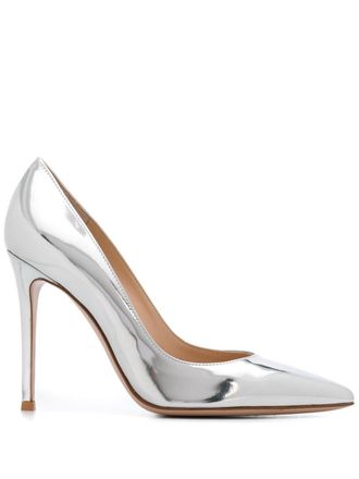 Gianvito Rossi Spitze Pumps - Silber