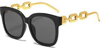 Generic Chain Street Shooting Lunettes de soleil carrées bizarres pour hommes et pour femmes, pare-soleil de vacances en plein air (couleur : A, taille : moye