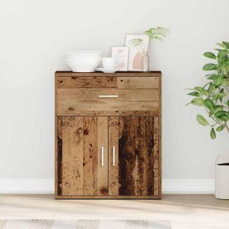 vidaXL Vidaxl - Buffet avec tiroir Vieux bois 60 x 31 x 70 cm Bois ding&eacute;nierie