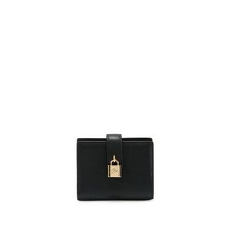 Karl Lagerfeld Porte-monnaie uni en cuir