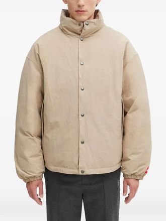 The North Face buttoned funnel-neck jacket - Tons neutres