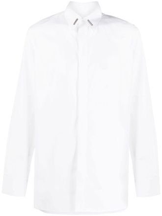 Givenchy chemise &agrave; d&eacute;tail m&eacute;tallique - Blanc