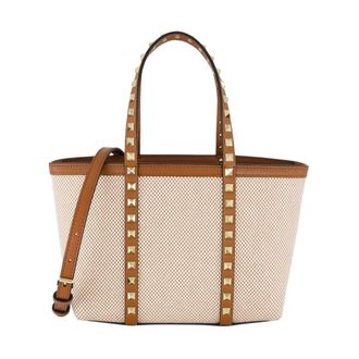 Valentino Garavani Femme, Sacs, Beige, Taille: ONE Size Rockstud Mini Tote Bag