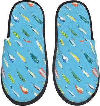 Generic App&acirc;ts De P&ecirc;che De Couleurs Diff&eacute;rentes Homme Femme Slippers Chaud Chaussons Antid&eacute;rapantes Chaussures De Maison Pour Int&eacute;rieur Maison Automne L
