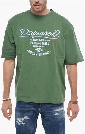 Dsquared2 Loose Fit T-shirt with Logo Print size S