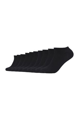 s.Oliver Sneakersocken S.OLIVER 10er Pack, Herren, Gr. 35-38, schwarz, 68% Baumwolle, 29% Polyester, 3% Elasthan, uni, Socken Sneakersocken, Unisex Sneakersock