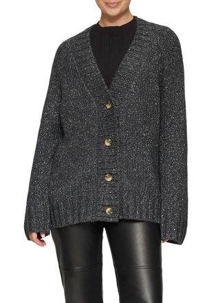 s.Oliver Oversized Cardigan mit Glitzergarn und Pailletten