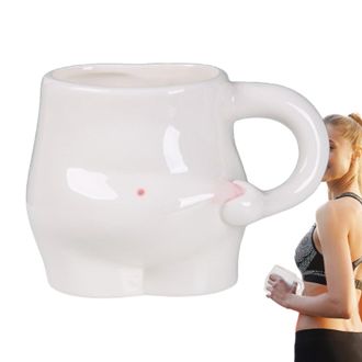 Generico TazadeFr&uuml;hst&uuml;ck Fat Belly, lustige Tasse f&uuml;r Tee und Kaffee, handgefertigte Keramiktasse, Beh&auml;lter mit 320 ml, Fr&uuml;hst&uuml;ckstasse f&uuml;r Hochzeiten, Einweih