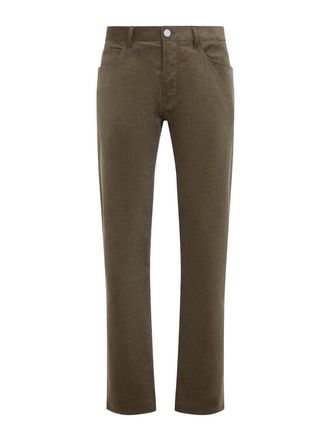 Giorgio Armani Jean Droit - Vert Fonc&eacute;