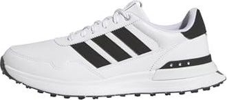 adidas Homme S2G 26 Leather Spikeless Golf Shoe, FTWR White/Core Black/FTWR White, 41 1/3 EU