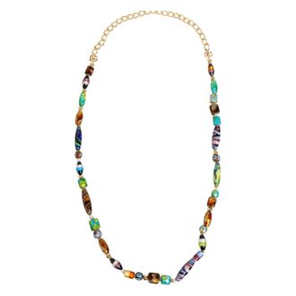 Dolce & Gabbana Mehrfarbiges Murano-Glas Perlen Goldkette Halskette - - Accessories - Damen - Mehrfarbig - ONE SIZE