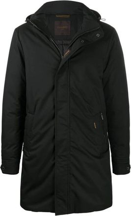 Moorer Homme, Manteaux, Noir, Taille: L Veste rembourr&eacute;e noire avec capuche