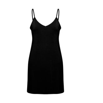 Part Two Sous-Robe Noire Col en V Olinapw Dr - Femme - Robes - Noir - Taille: 36 FR