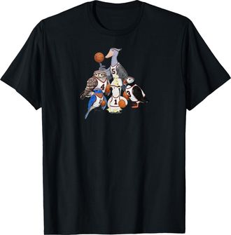 jz.birds Schuhschnabel Lustiges Basketball Vogelfreund Biologe Vogel T-Shirt