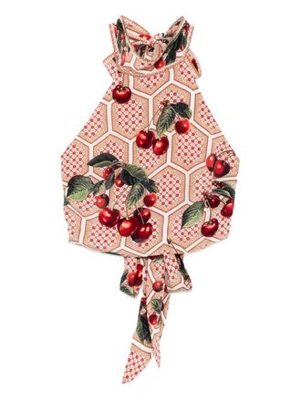 Camilla haut Notes From The Road - Rouge