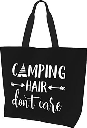 AOOEDM Camp Hair DonT Care Sac &agrave; provisions r&eacute;utilisable en toile pour femme