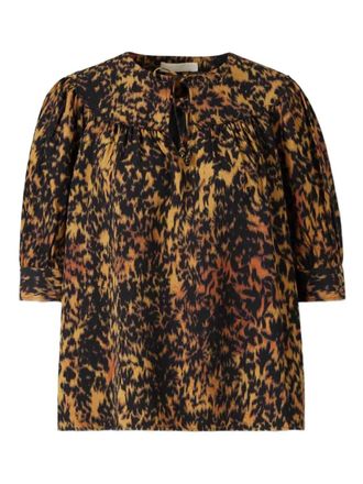 Ulla Johnson Oberteil mit Animal-Print - Nude