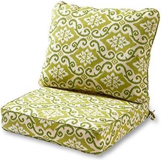 Greendale Home Fashions AZ7820-SHOREHAM Avocado Outdoor 2-teiliges Sitzkissen-Set
